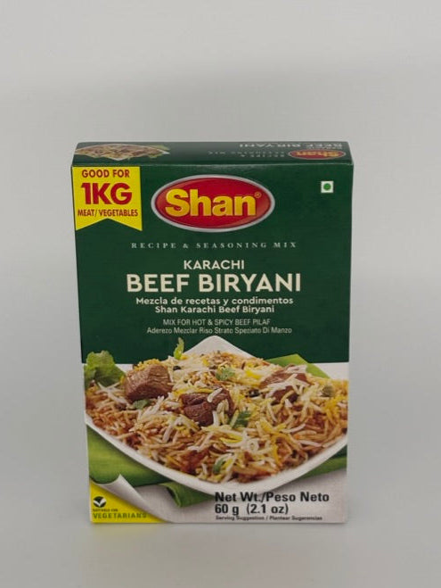 Shan Karachi Beef Biryani 60g – BundleHalal