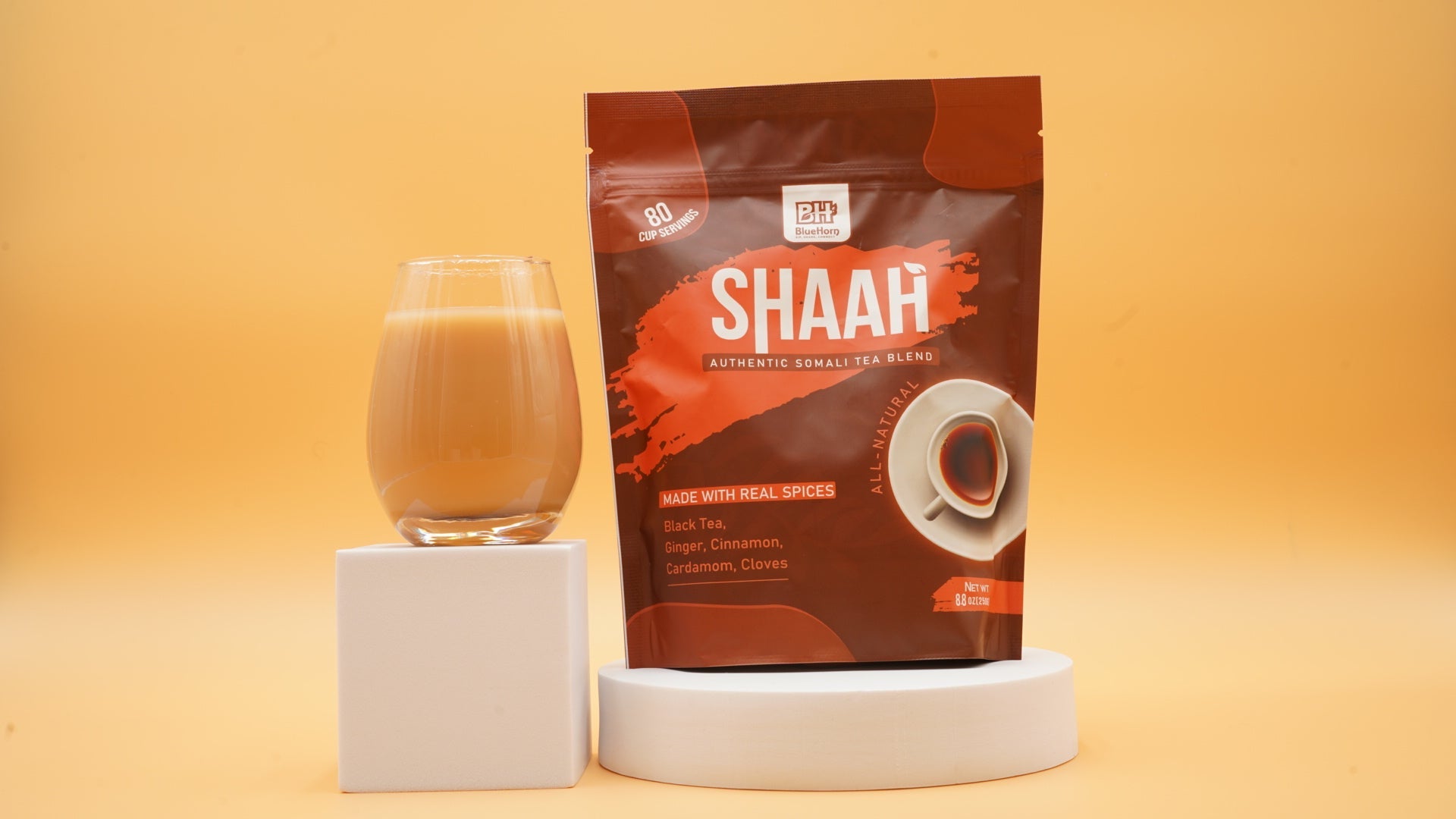 BlueHorn Shaah Authentic Somali Tea Blend - Traditional East African ...