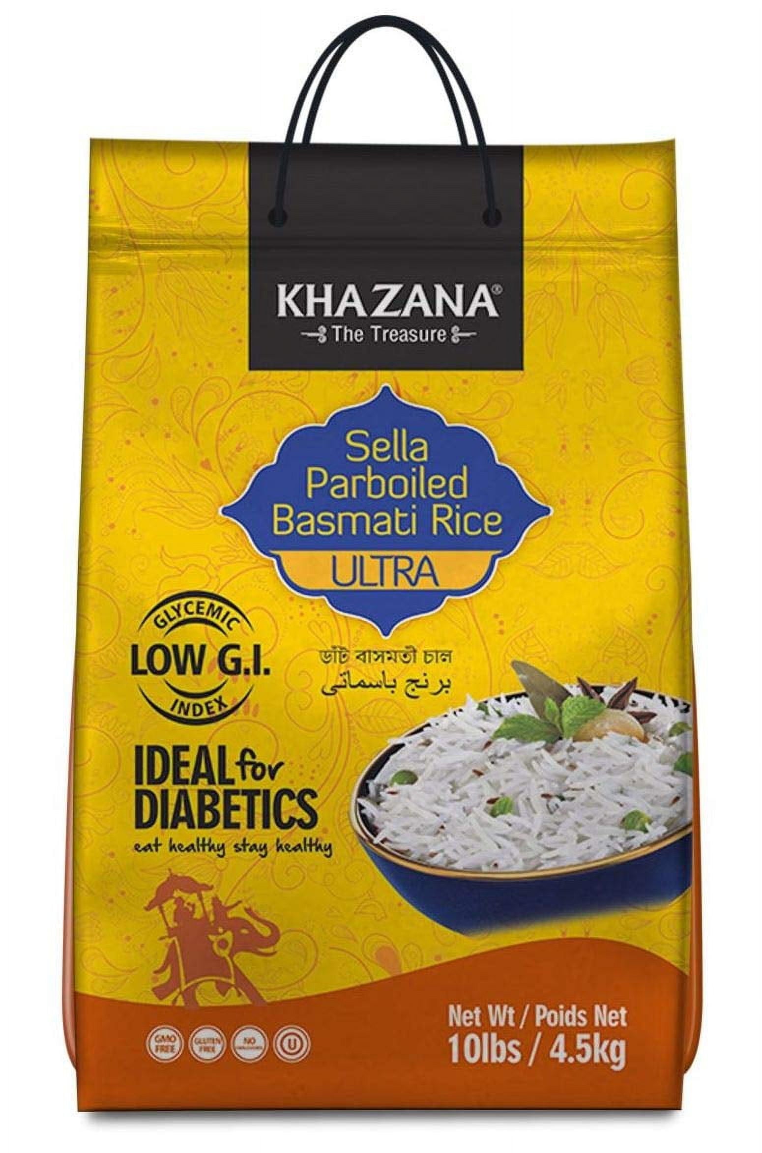 Sella Parboiled Basmati Rice Ultra 10lb – BundleHalal